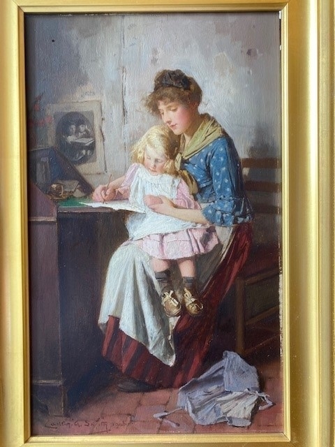 Carleton Alfred Smith | A seated girl spinning (1996) | MutualArt