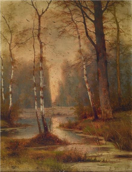 Hans Josef Becker-Leber | summer landscape (1924) | MutualArt