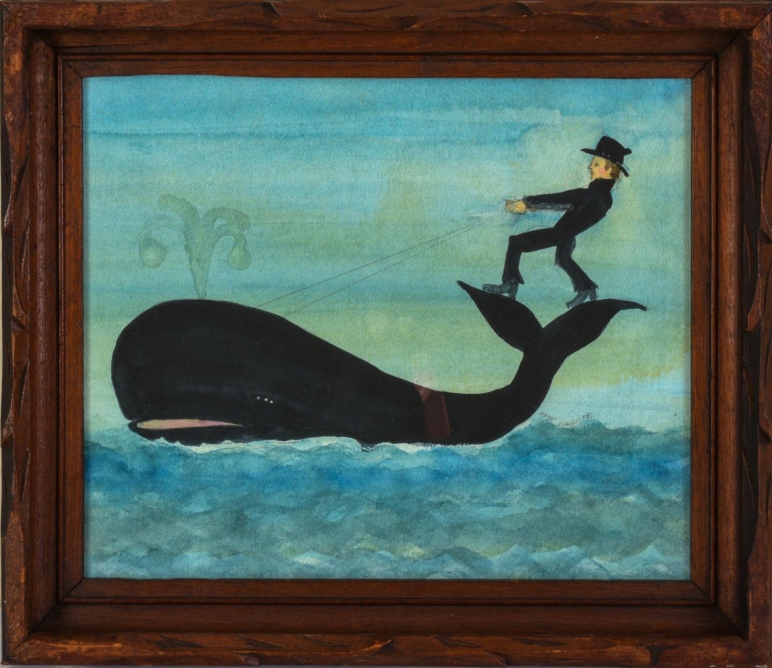 Person Riding A Whale