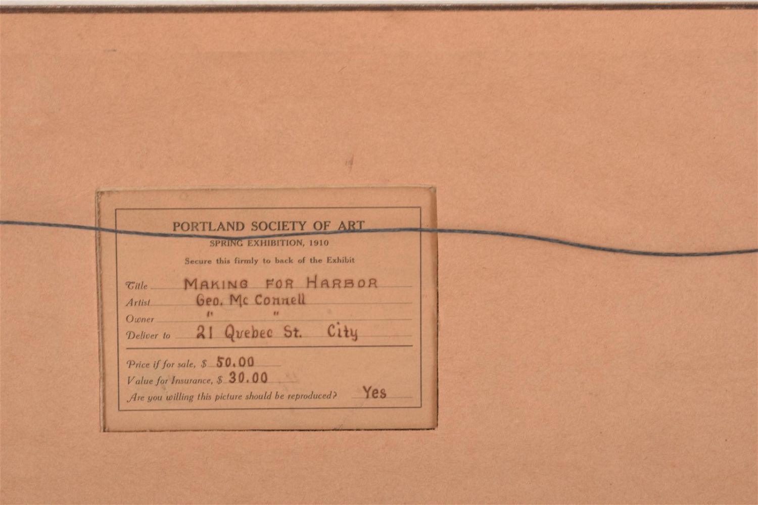 George McConnell | Making For Harbor (1910) | MutualArt