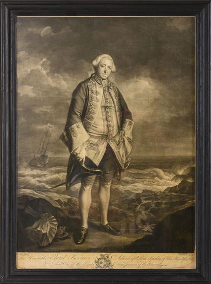 Sir Joshua Reynolds | British Admiral Edward Boscawen. | MutualArt