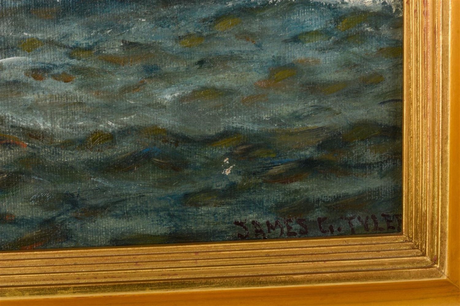 James Gale Tyler | Tugboat With Dory | MutualArt