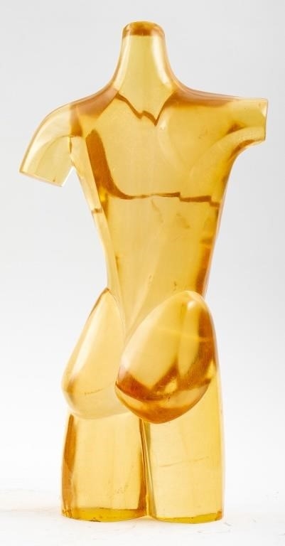 Dorothy Thorpe | Resin Male Nude Torso Sculpture | MutualArt