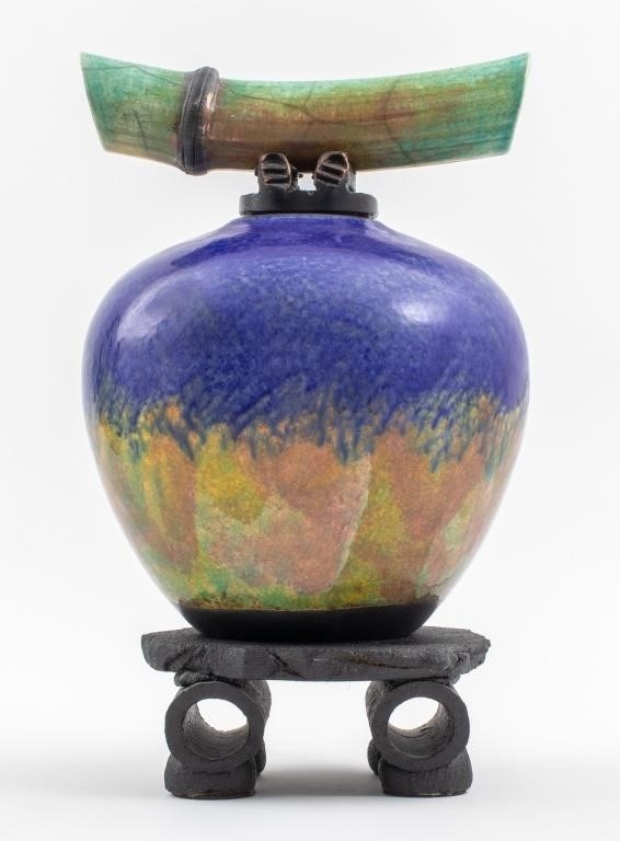 Matthew Lovein | Raku Post Modern Wishkeeper | MutualArt