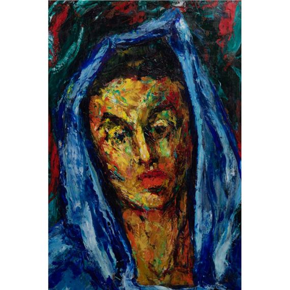 Harry Mintz | Blue Shawl (1953) | MutualArt