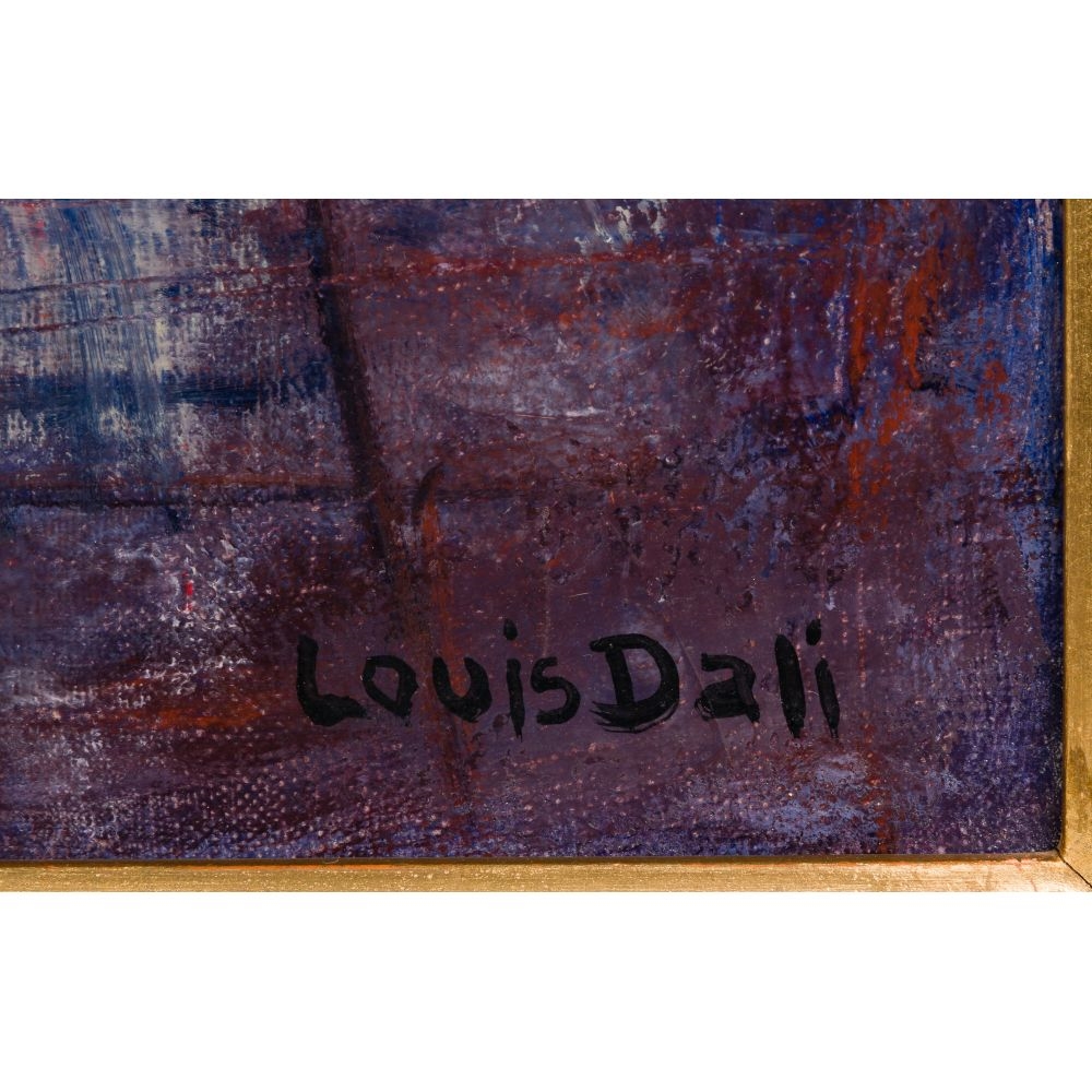 Louis Dali | A Parisian street scene including the Seinne | MutualArt