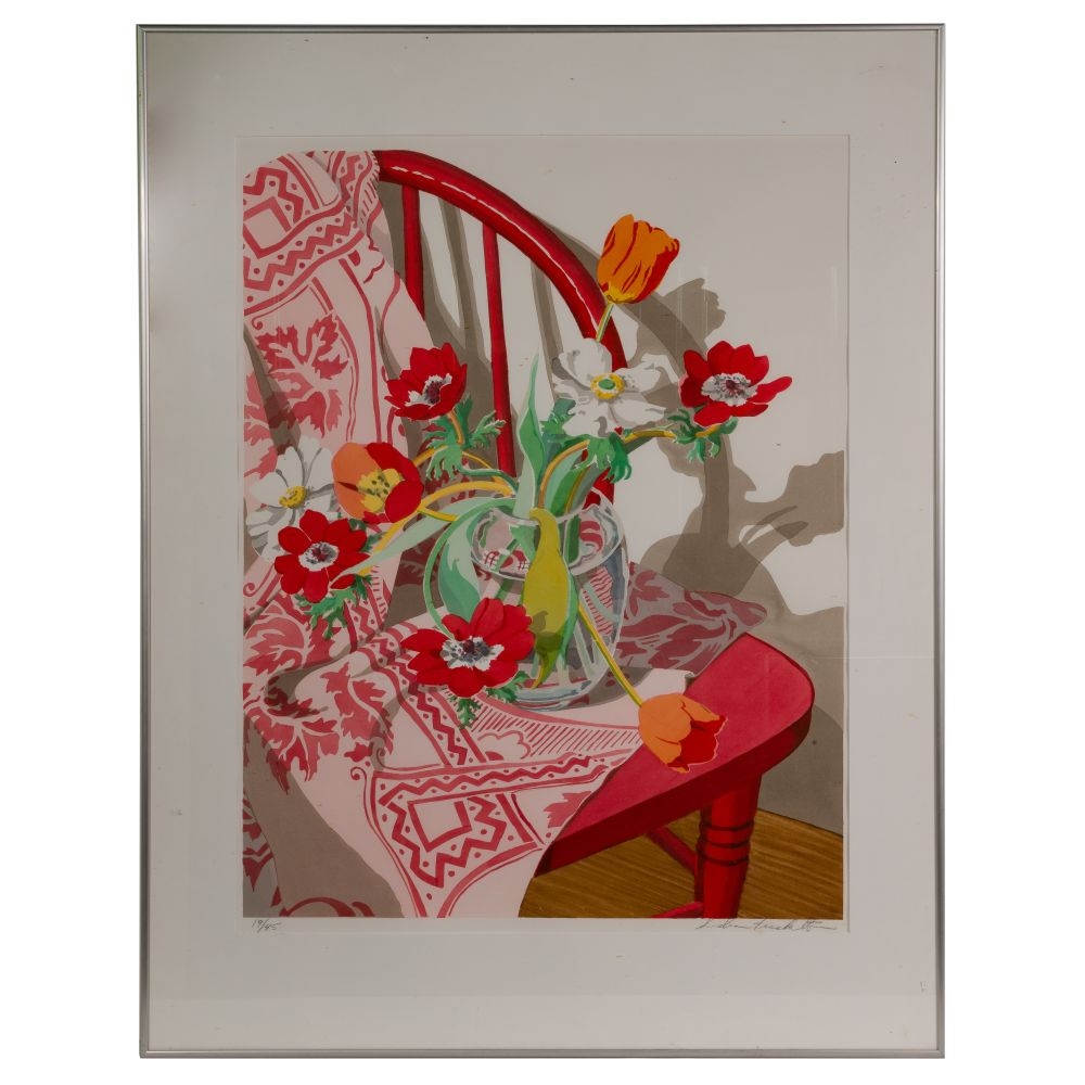 Sondra Freckelton | Still life pochoirs, vase and salt and pepper ...