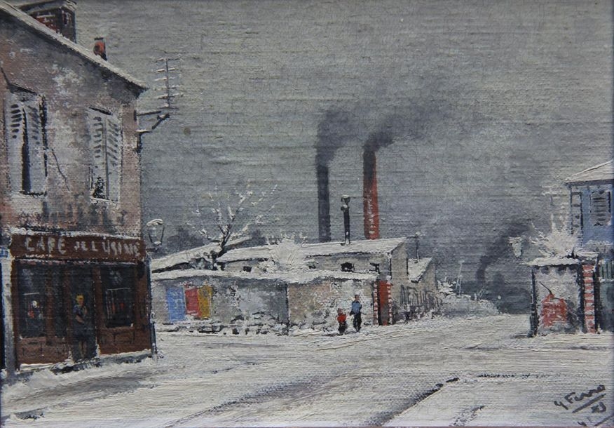 Gabriel Ferro | L'usine en hiver | MutualArt