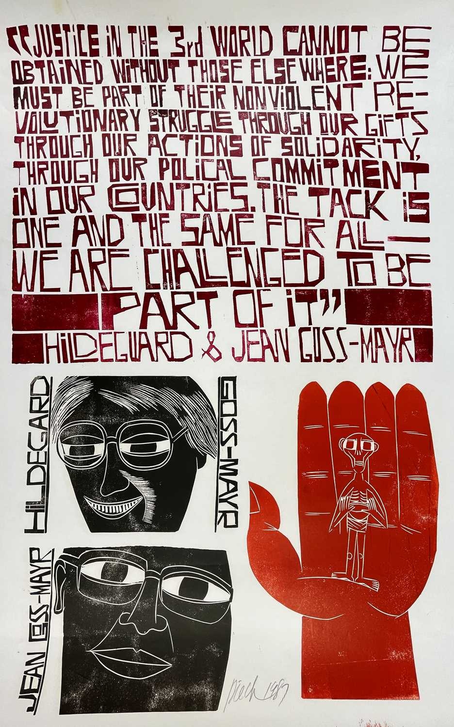 Paul Peter Piech | Anti-war poster with quote from Christian peace ...