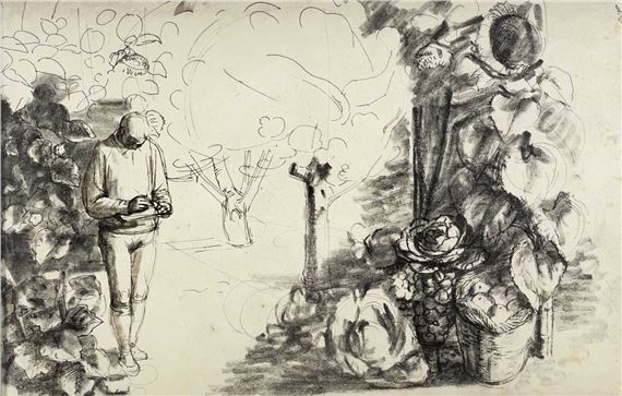 Charles Mahoney | The Artist and his Muse (Circa 1950) | MutualArt