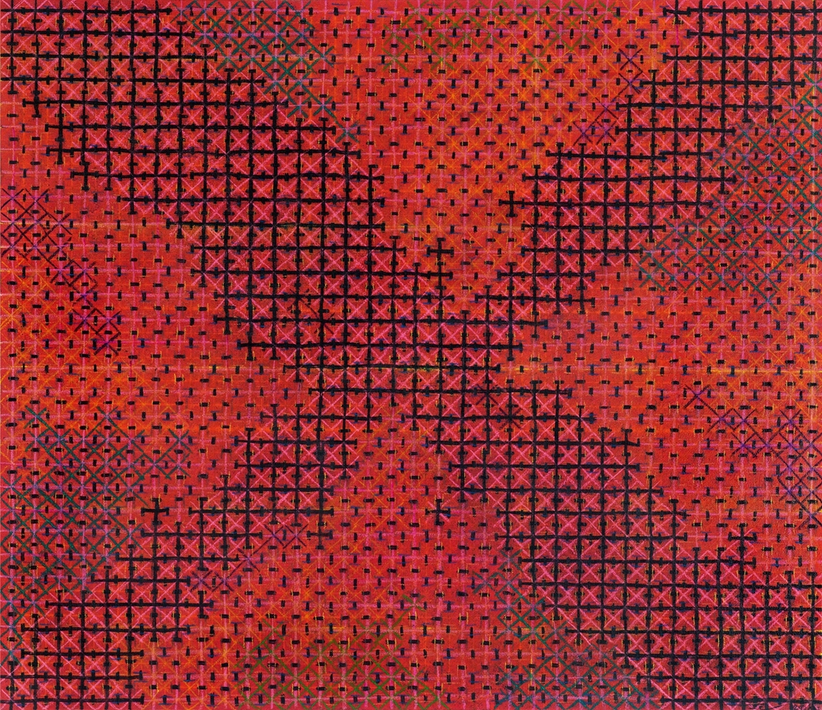 Ding Yi | Appearance of Crosses 2008-25 (2008) | MutualArt