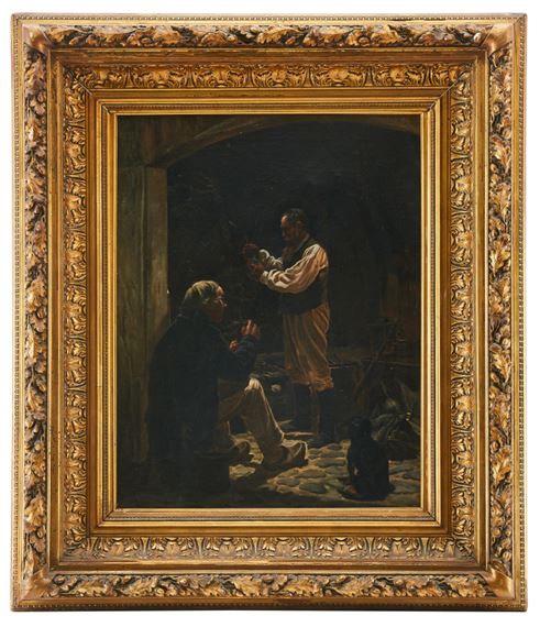 Simon Simonsen | En jägare på besök (1880) | MutualArt