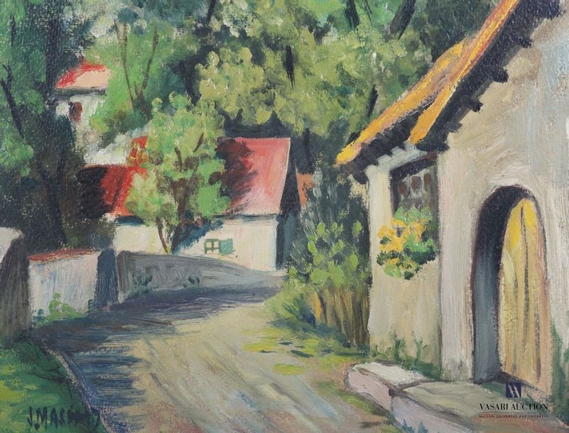 J. Massard | The road to Dieppe | MutualArt