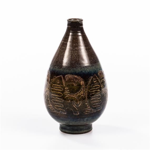 Edwin & Mary Scheier | Edwin and Mary Scheier Studio Pottery Bottle ...
