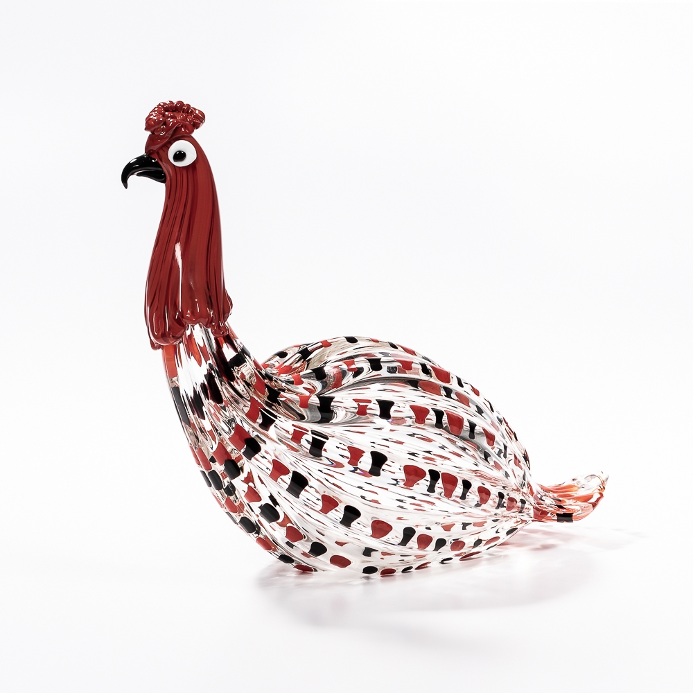 Licio Zanetti | Licio Zanetti Murano Glass Hen | MutualArt