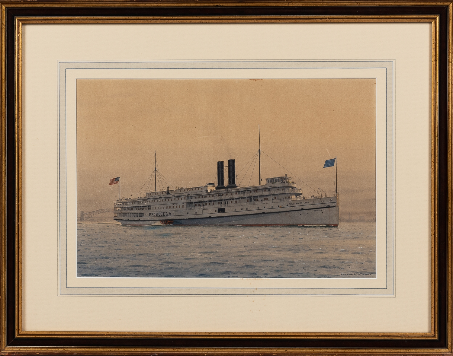 Roland Stickney | Portrait of the Steamship Priscilla | MutualArt