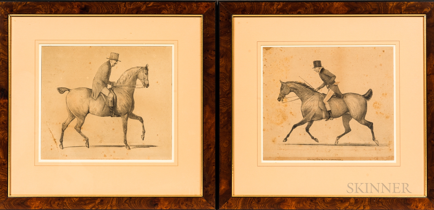 Thomas McLean | Two Equestrian Lithographs (1838) | MutualArt