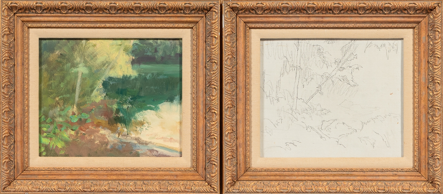 Richard Earl Thompson | Oil Sketch for Video and Pencil Sketch for ...