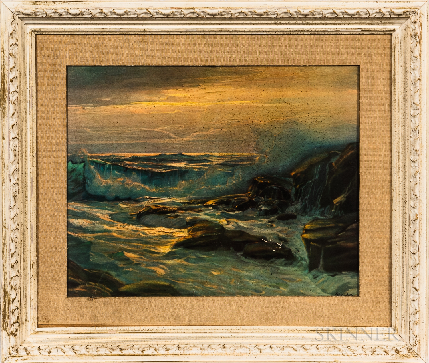 Philip Shumaker | Seascape Oleograph | MutualArt