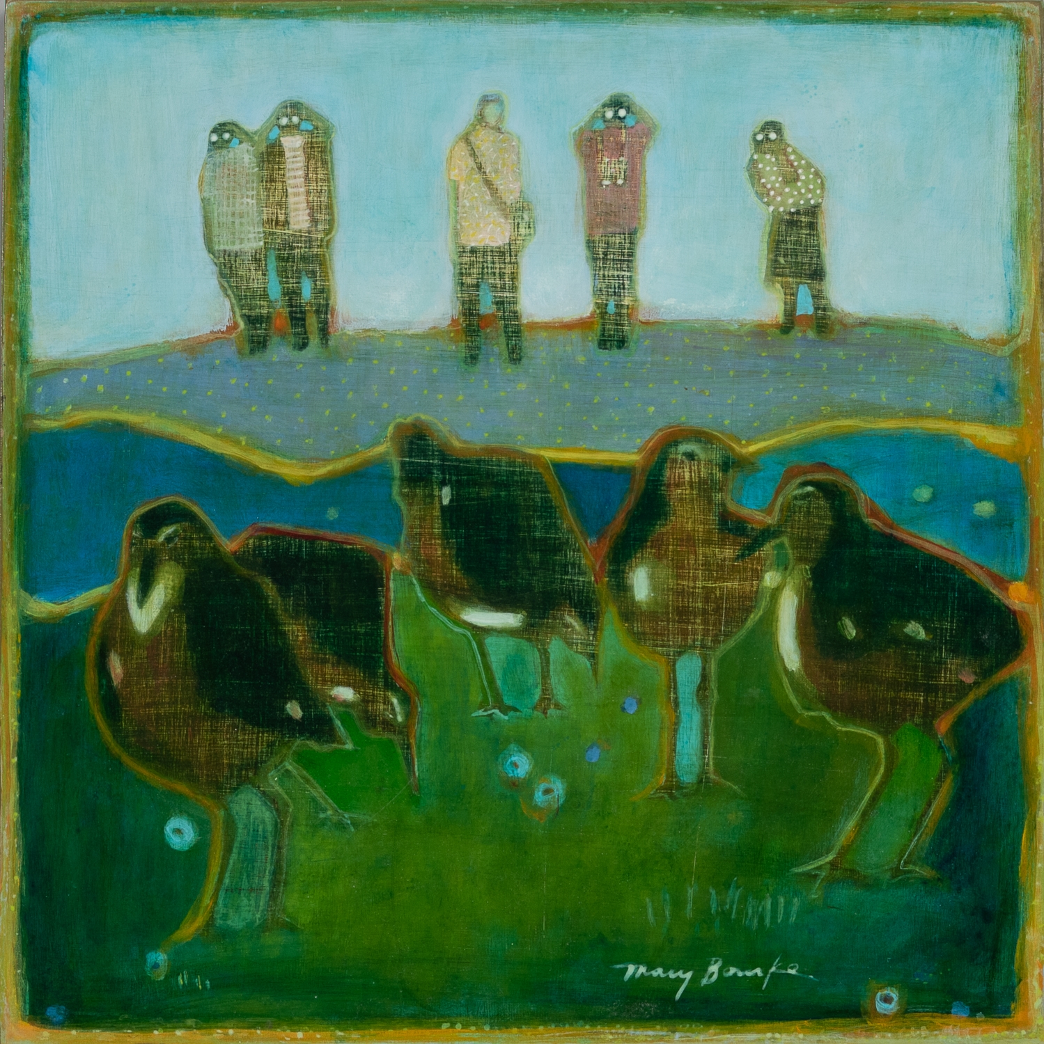 Mary Bourke | Birdwatchers . | MutualArt