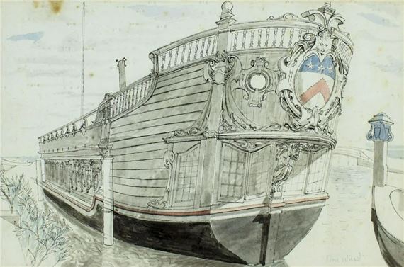 John Stanton Ward | Illustration - Ship | MutualArt