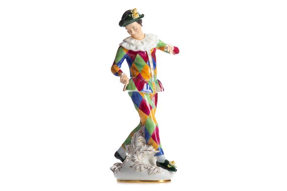 Douglas V. Tootle | A ROYAL DOULTON FIGURE OF 'HARLEQUIN' | MutualArt