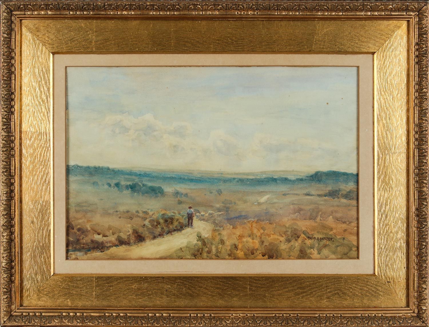 David A. Baxter | SHEEP ON THE MOORS | MutualArt