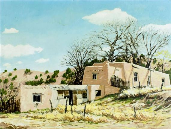 Ralph Oberg | Southwest Pueblo Landscape | MutualArt