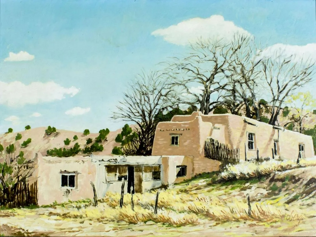 Ralph Oberg | Southwest Pueblo Landscape | MutualArt