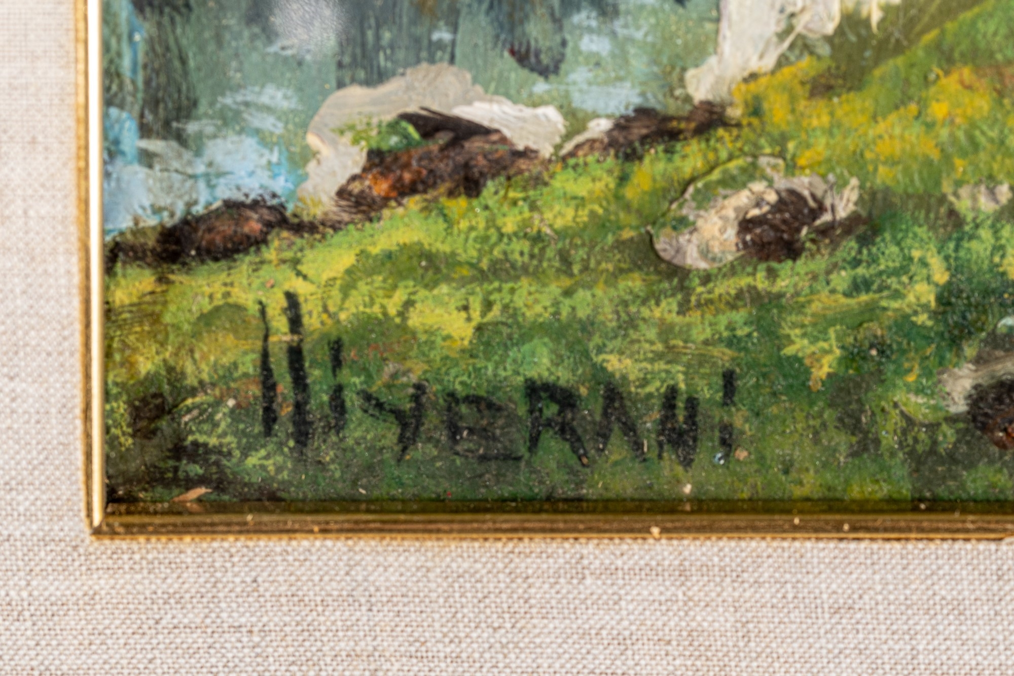 Luigi Liverani | Glimpse of mountains (Early 20th Century) | MutualArt
