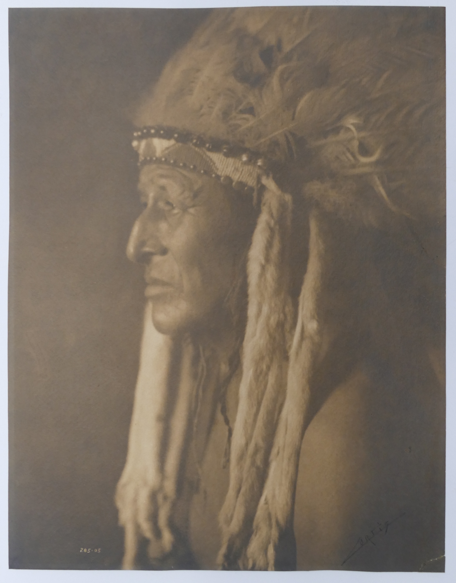 Edward S. Curtis | ''White Swan'' (Indian Chief) (1905) | MutualArt