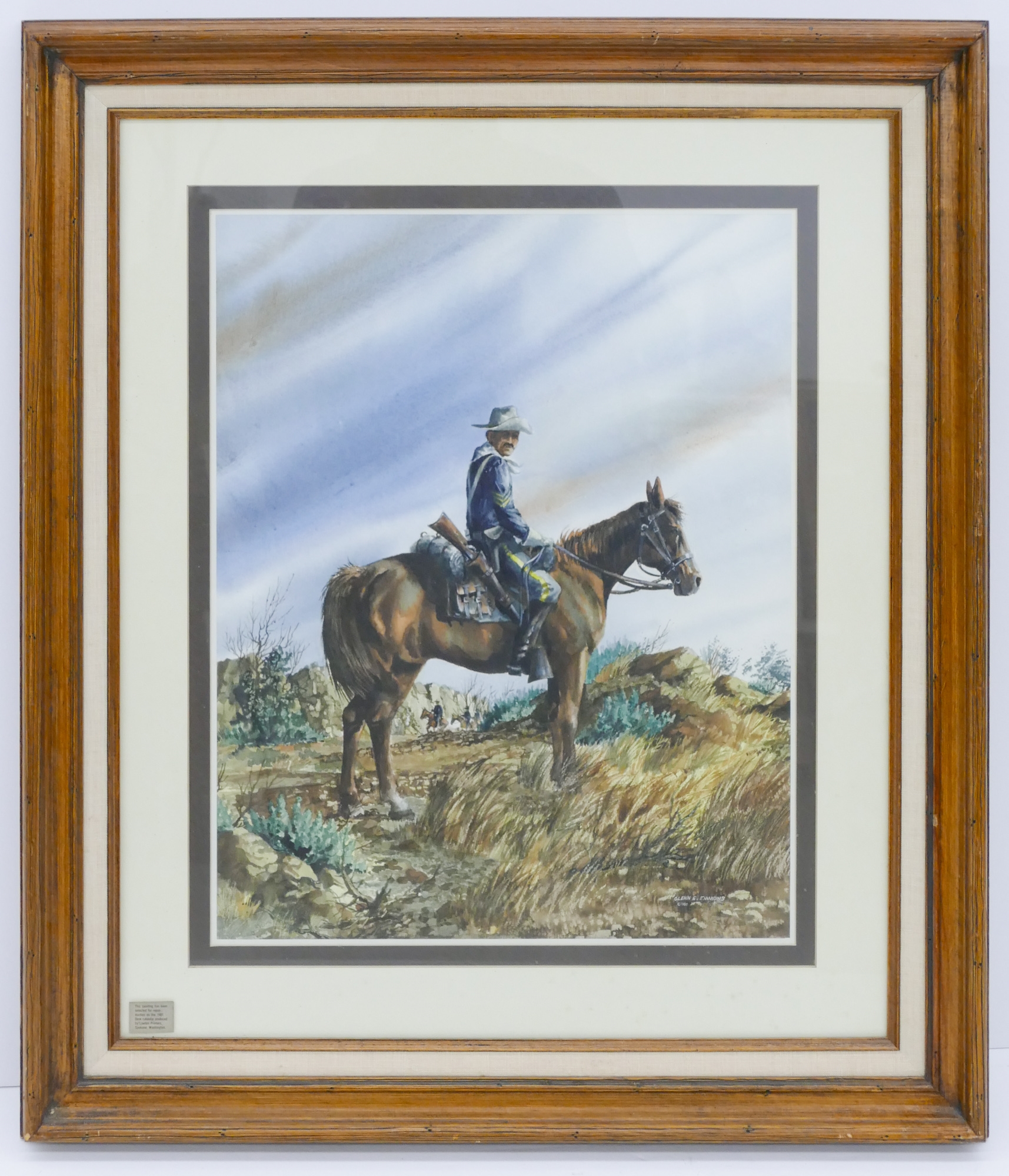Glenn E. Emmons | Cowboy on Horseback (1980) | MutualArt