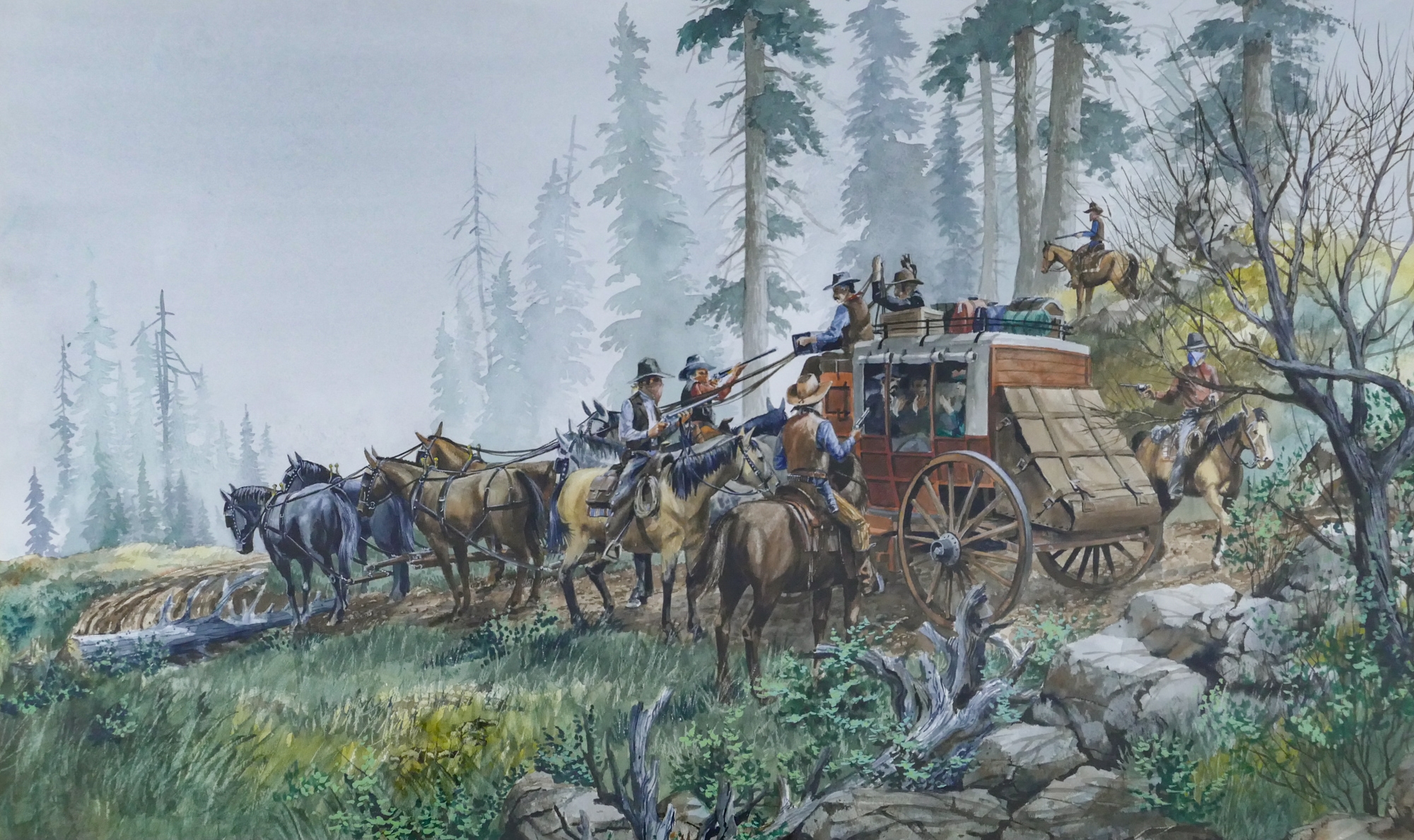 Glenn E. Emmons | Easy Money'' (Carriage Hold Up) (1981) | MutualArt