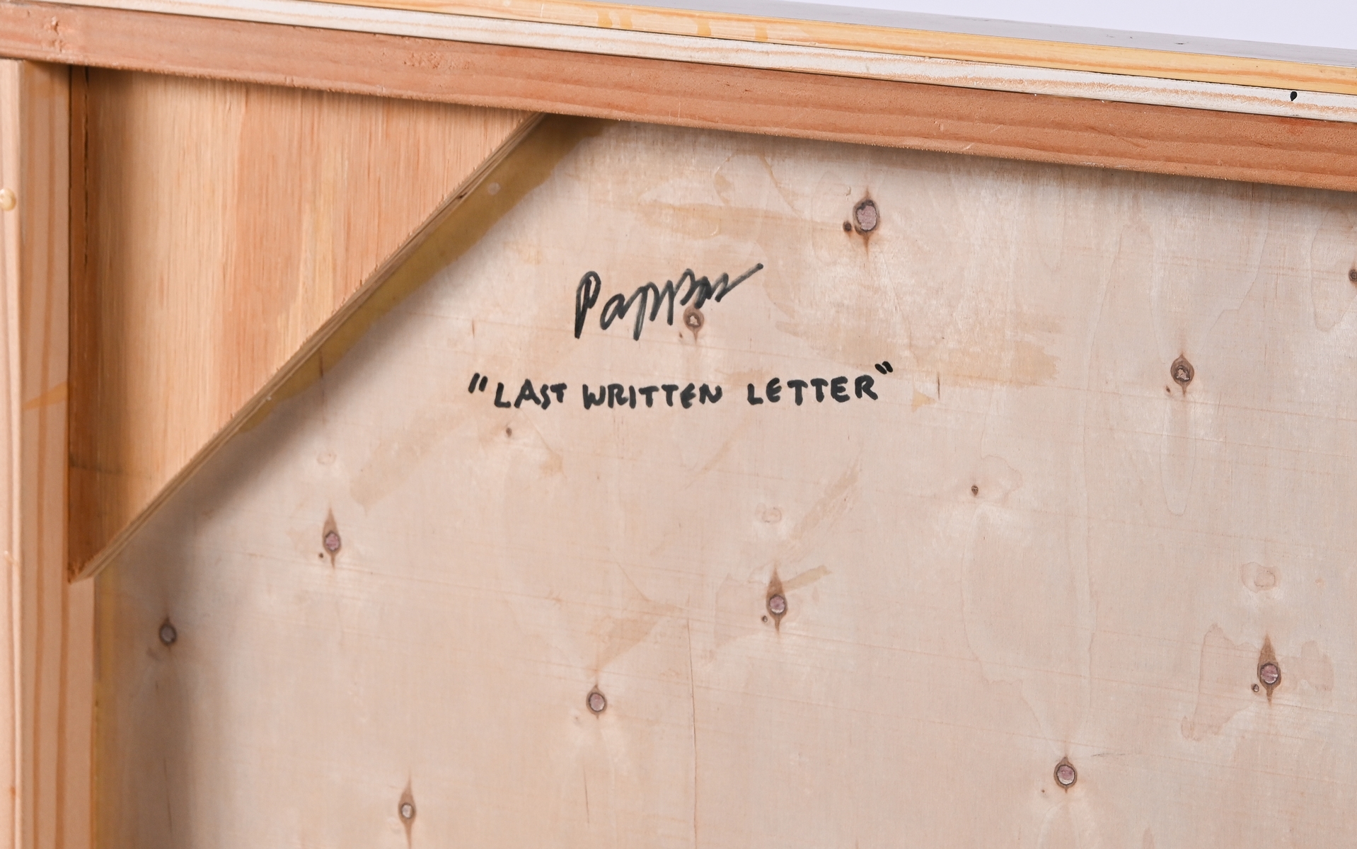 George J. Pappas | ''Last Written Letter'' | MutualArt