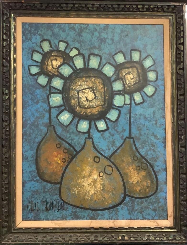 Ollie Thompson | Modern floral still life | MutualArt