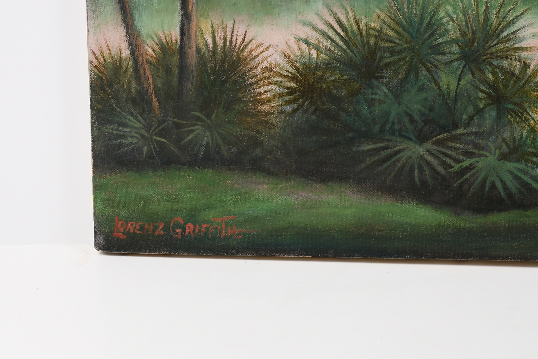 Lorenz Griffith | Pond with Country Home | MutualArt