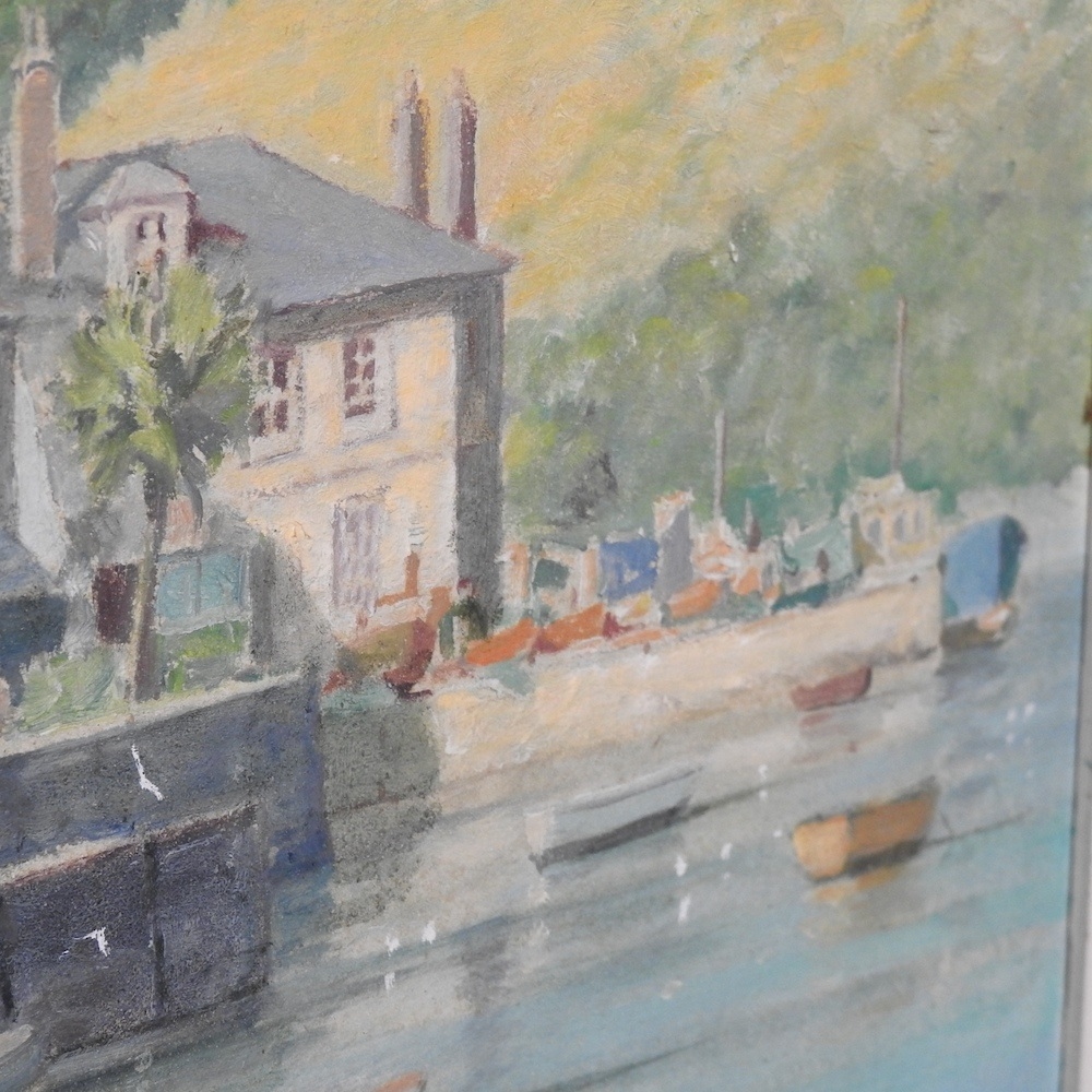 Donald Greig | Boats at the Quayside, Salcombe (1916 - 2009) | MutualArt