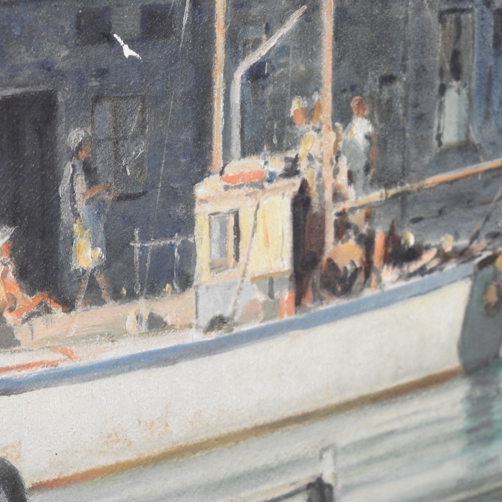 Donald Greig | Boats at the Quayside, Salcombe (1916 - 2009) | MutualArt