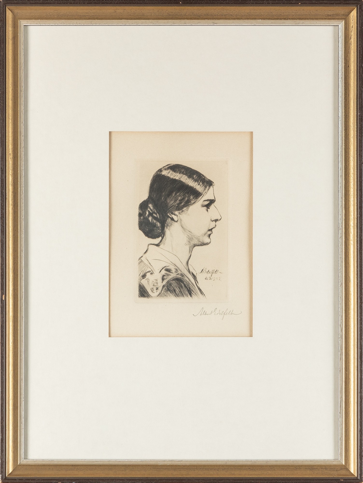 Albert Edelfelt | Portrait of Mrs. Michaëla Pooley (1945) | MutualArt