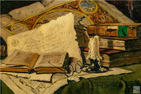 Maximilian Aurel Reinitz Rasko | A trompe l'oeil still life work ...