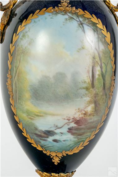 Sèvres Porcelain Factory | Portrait of young woman playing a lute with ...