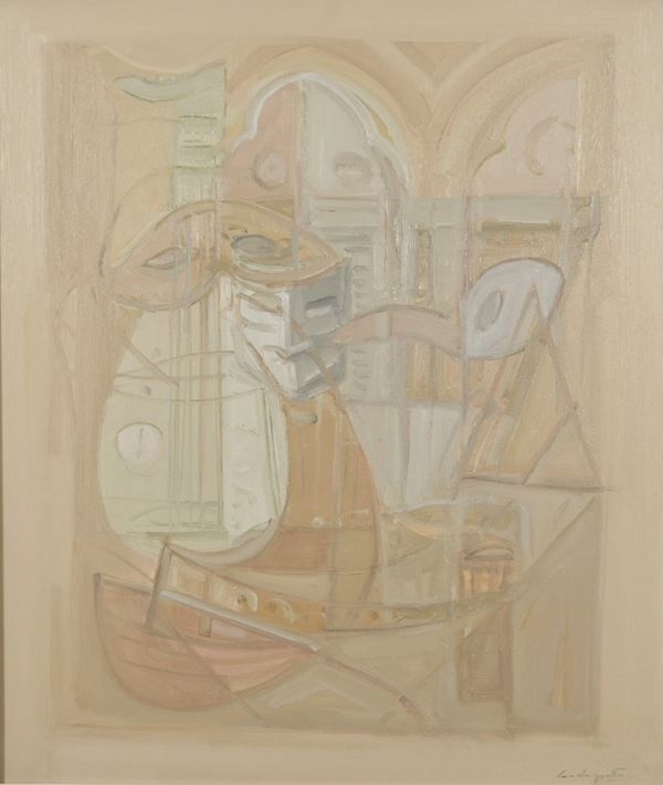 Renzo Codognotto | Composizione con maschere veneziane | MutualArt