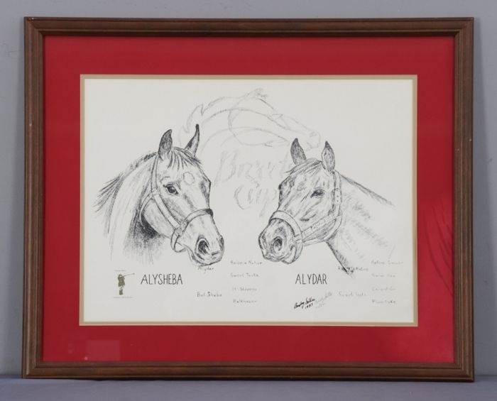 Bucky Sallee | Alysheba & Alydar Breeder's Cup (Circa 1987) | MutualArt