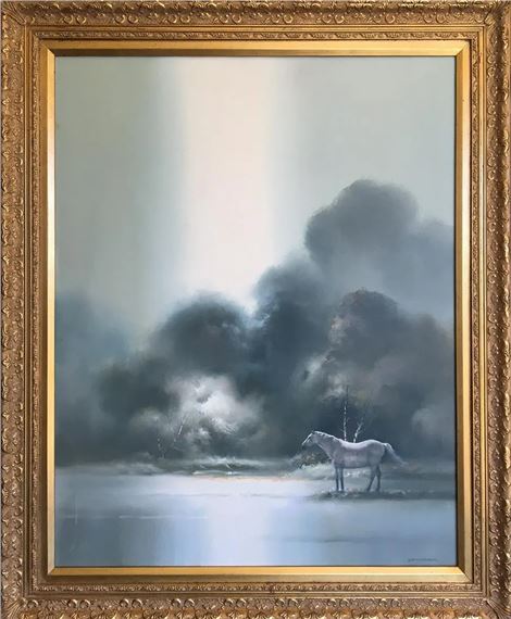 Joseph Bodner | Horse in a Forest | MutualArt