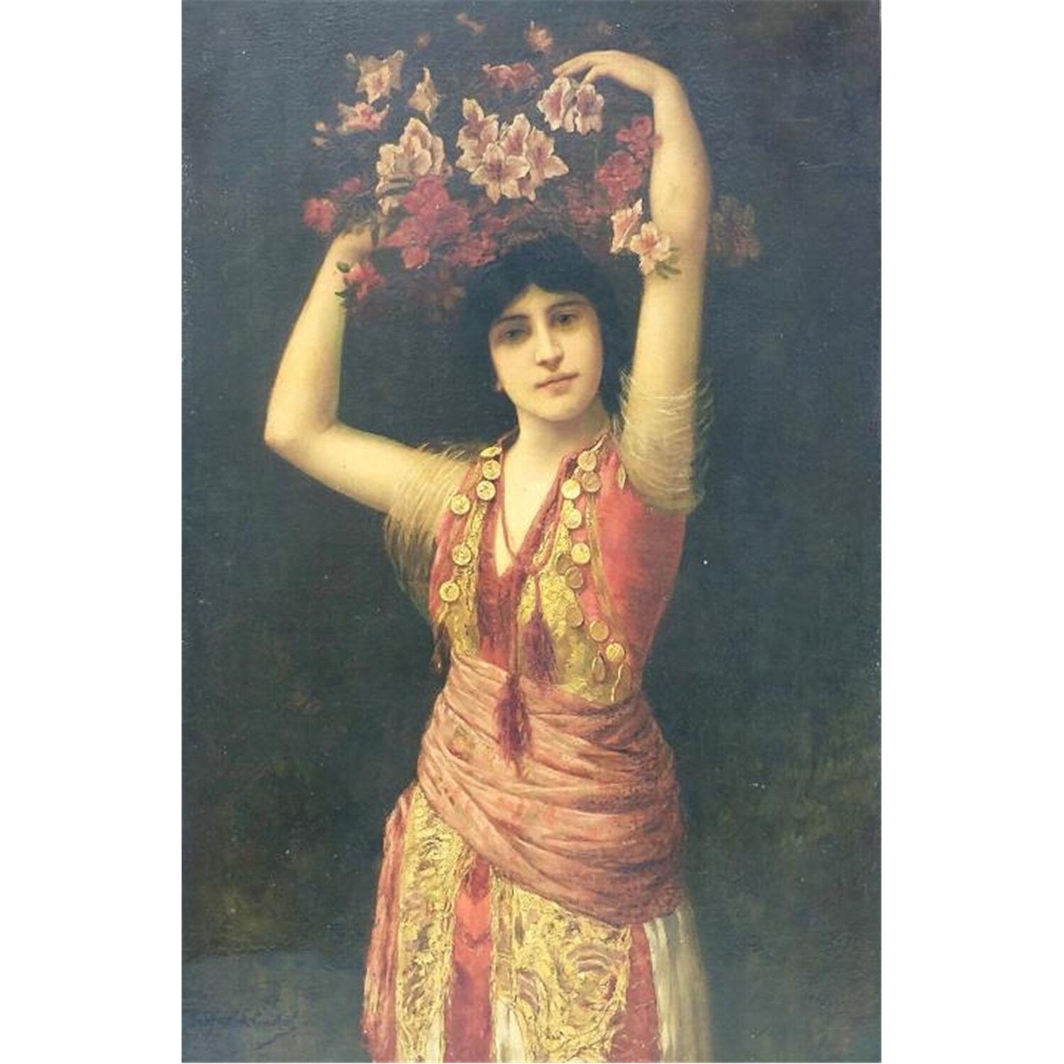 Jean Joseph Benjamin Constant | The bird charmer | MutualArt