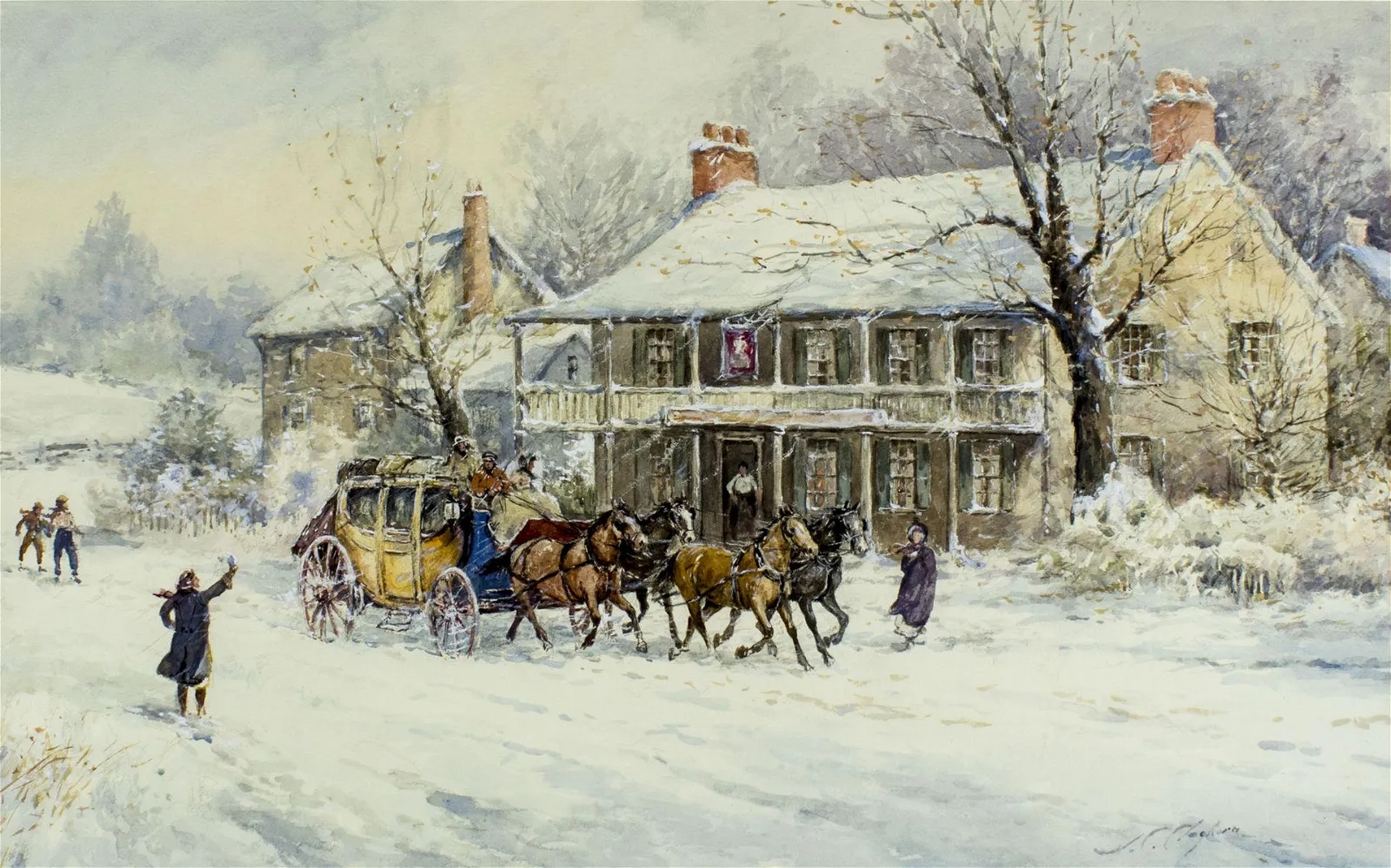 Joseph Conover Claghorn | Through the Village | MutualArt
