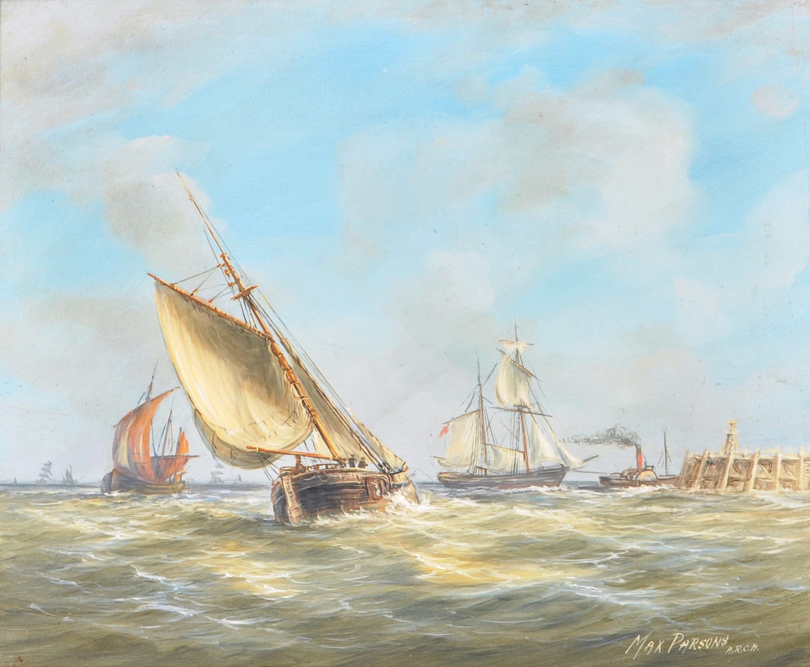 Max Parsons | Fort Rouge. Depicts the Fort with steamer paddle boat ...