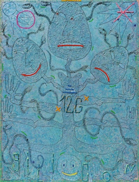 Julius Reichel | Three-headed skull (2021) | MutualArt