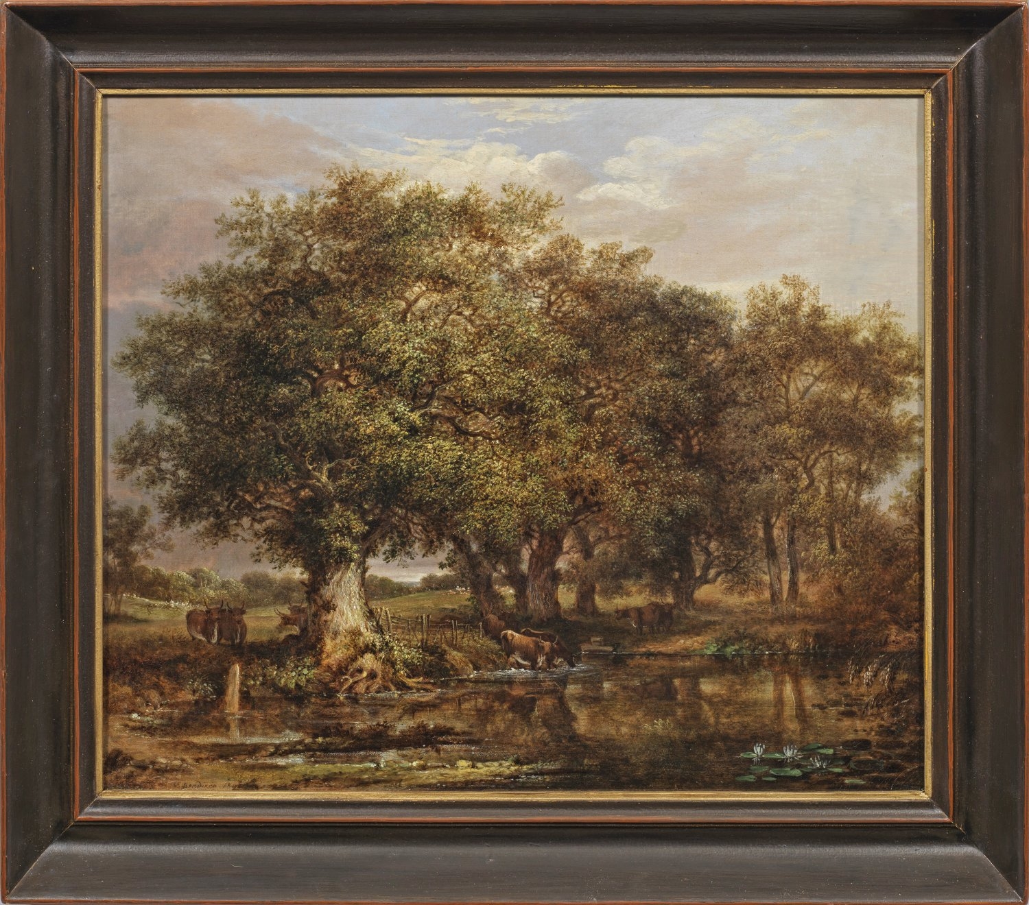 Siegfried Detlev Bendixen | Kühe am Weiher (1841) | MutualArt