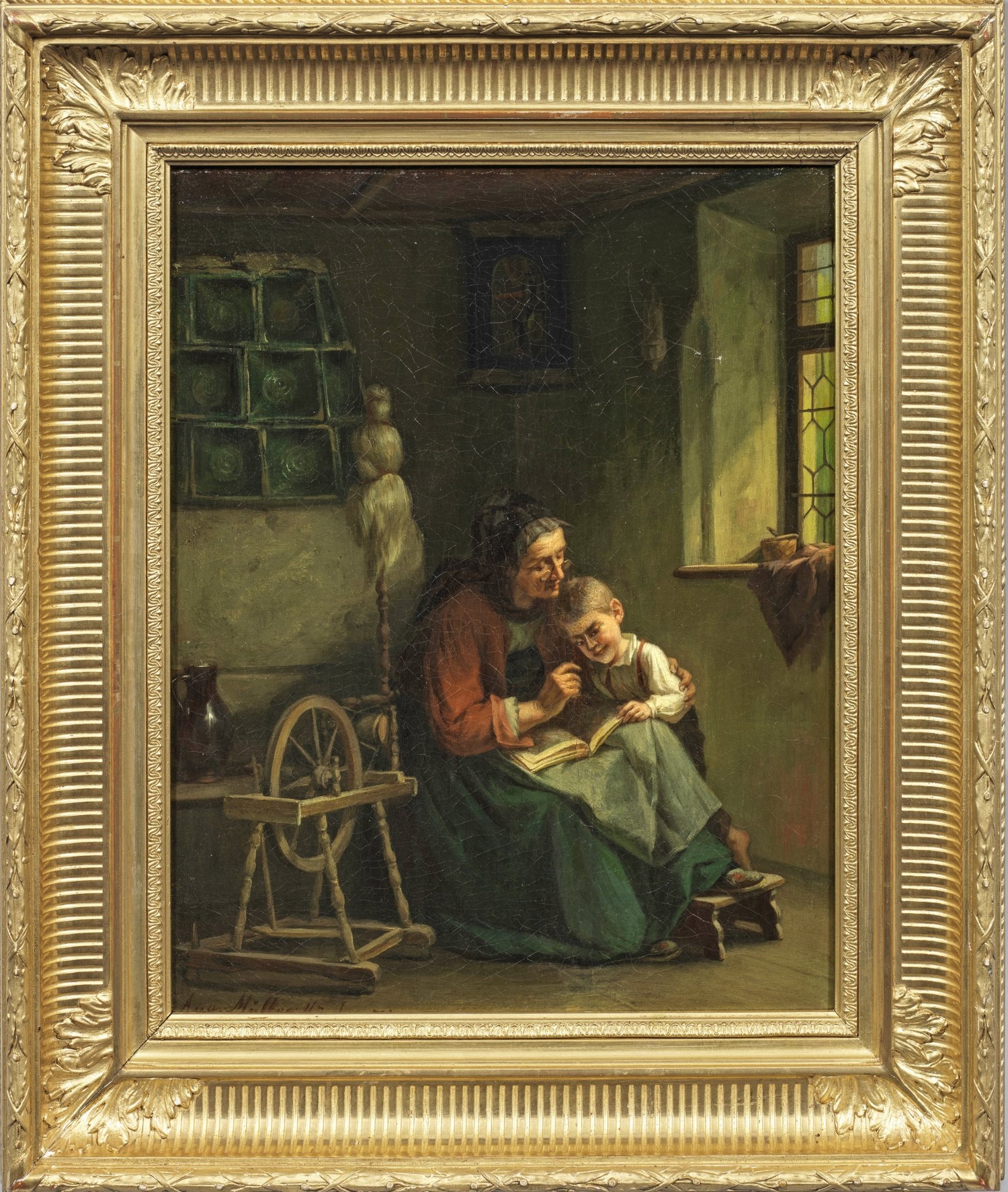 August Müller | Großmutter und Enkel | MutualArt